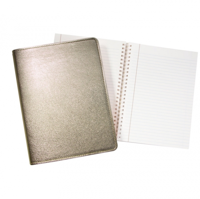 9â Wire-o-notebookÂ metallic Goatskin Leather | Milium
